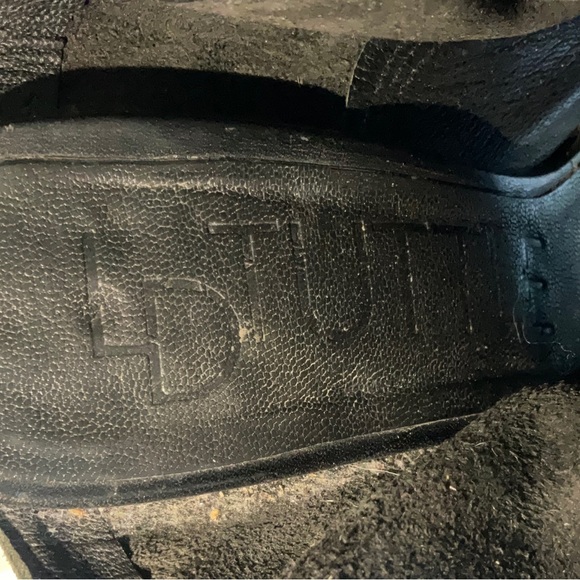 Ld Tuttle | Shoes | Ld Tuttle Black Leather Lace Up Peep Toe Wedge Heel Mule Ankle Bootie Size 7 ...